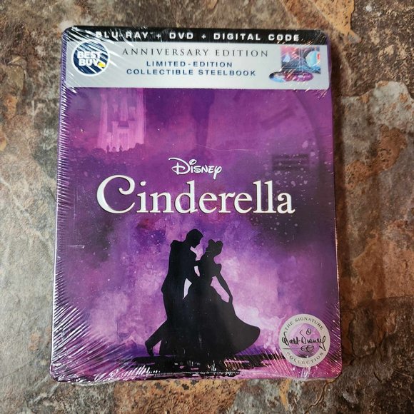 Disney | Media | Disney Cinderella Blu Ray Dvd Digital Code Steelbook ...